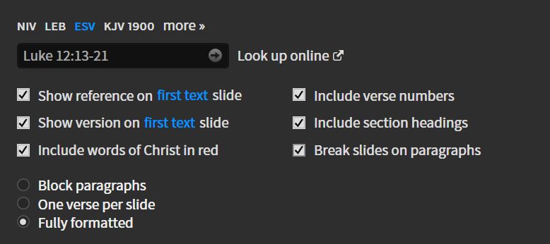 Can I show Bible verses without creating a PowerPoint presentation? | Freeway Baptist Church ...